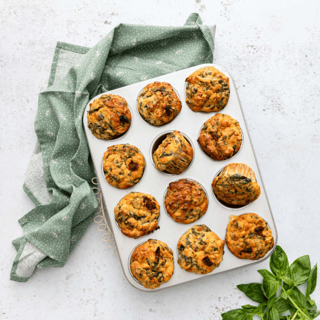 Savoury Spinach, Basil and Sun-Dried Tomato Muffins – McCormack Family ...